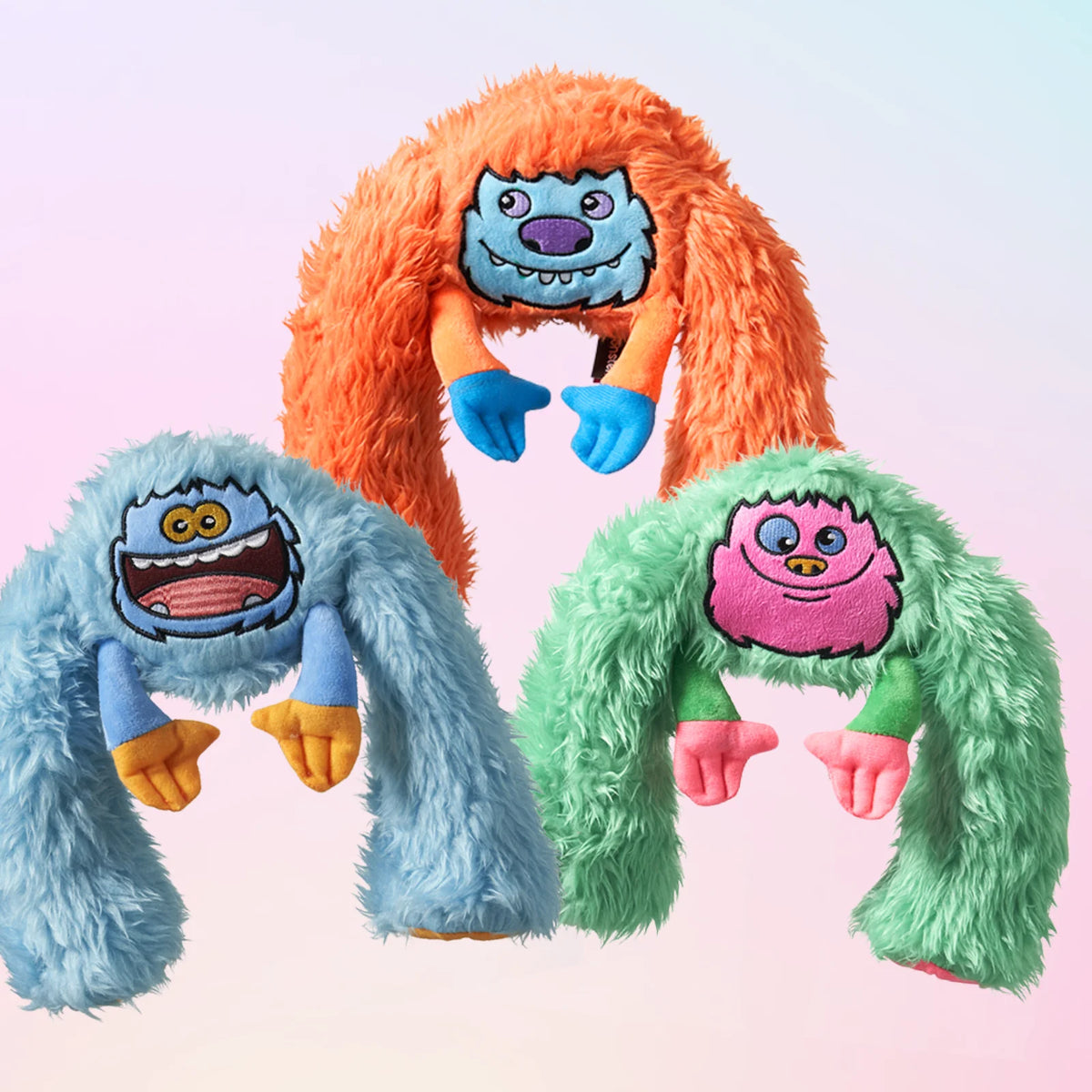 QMonster Long Legged Squeaky Plush Toy – Shortie Friends