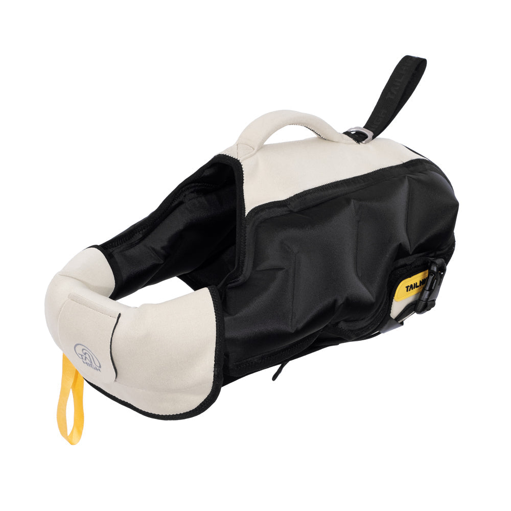 TAILHIGH Inflatable Dog Wetsuit - White Sand | Shortie Friends